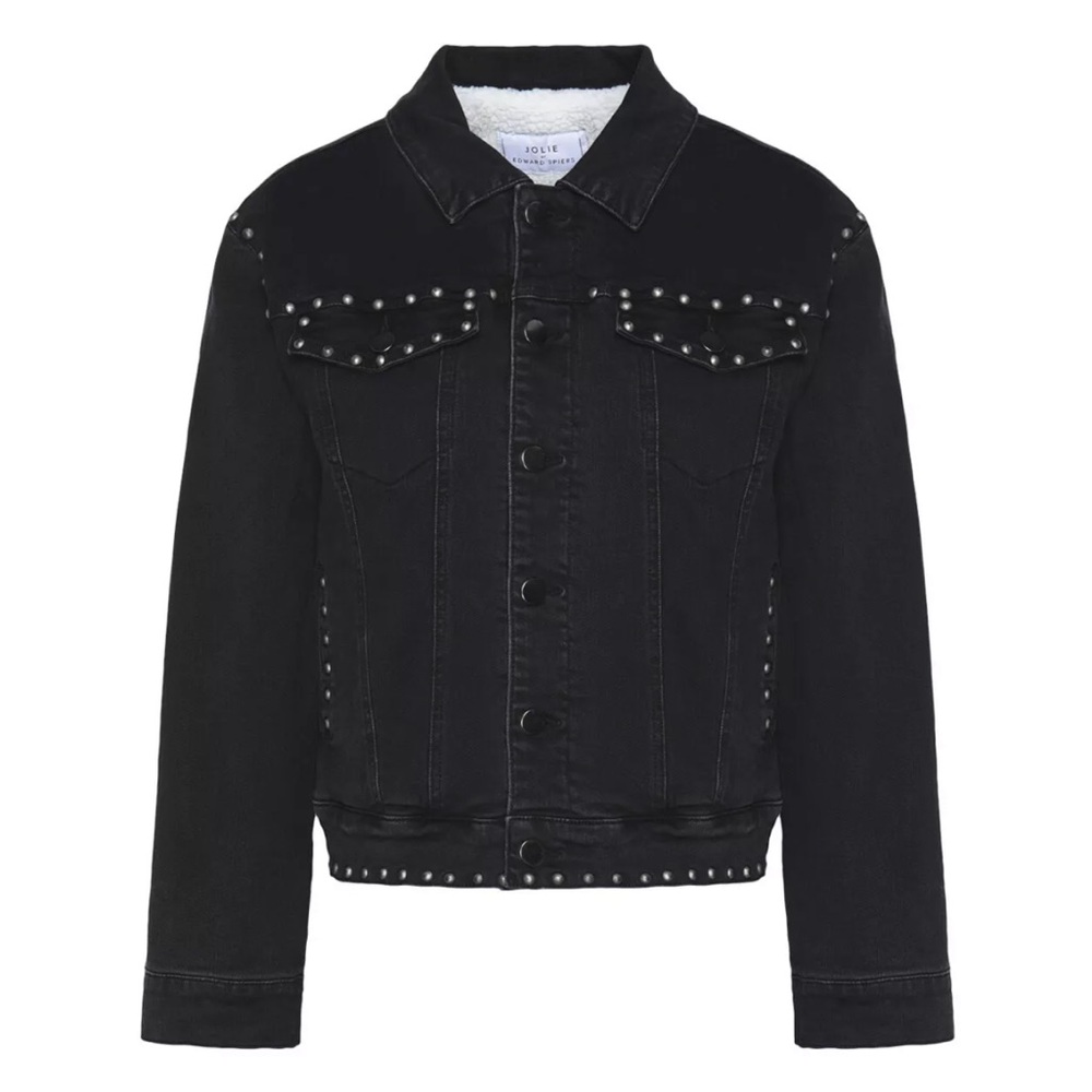 Jolie By Edward Spiers Denim & Spike Jacket - Size Sm… - Gem